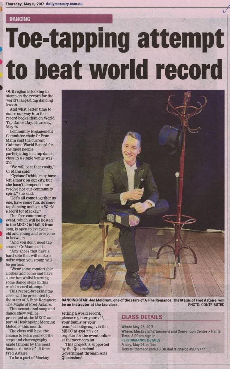 Toe-tapping attempt to beat World Record – Joe Meldrum